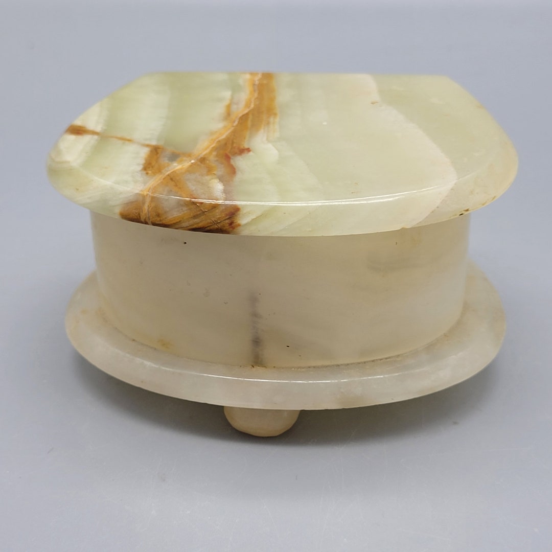 Trinket Box Hinged Lid Made of Onyx - Etsy
