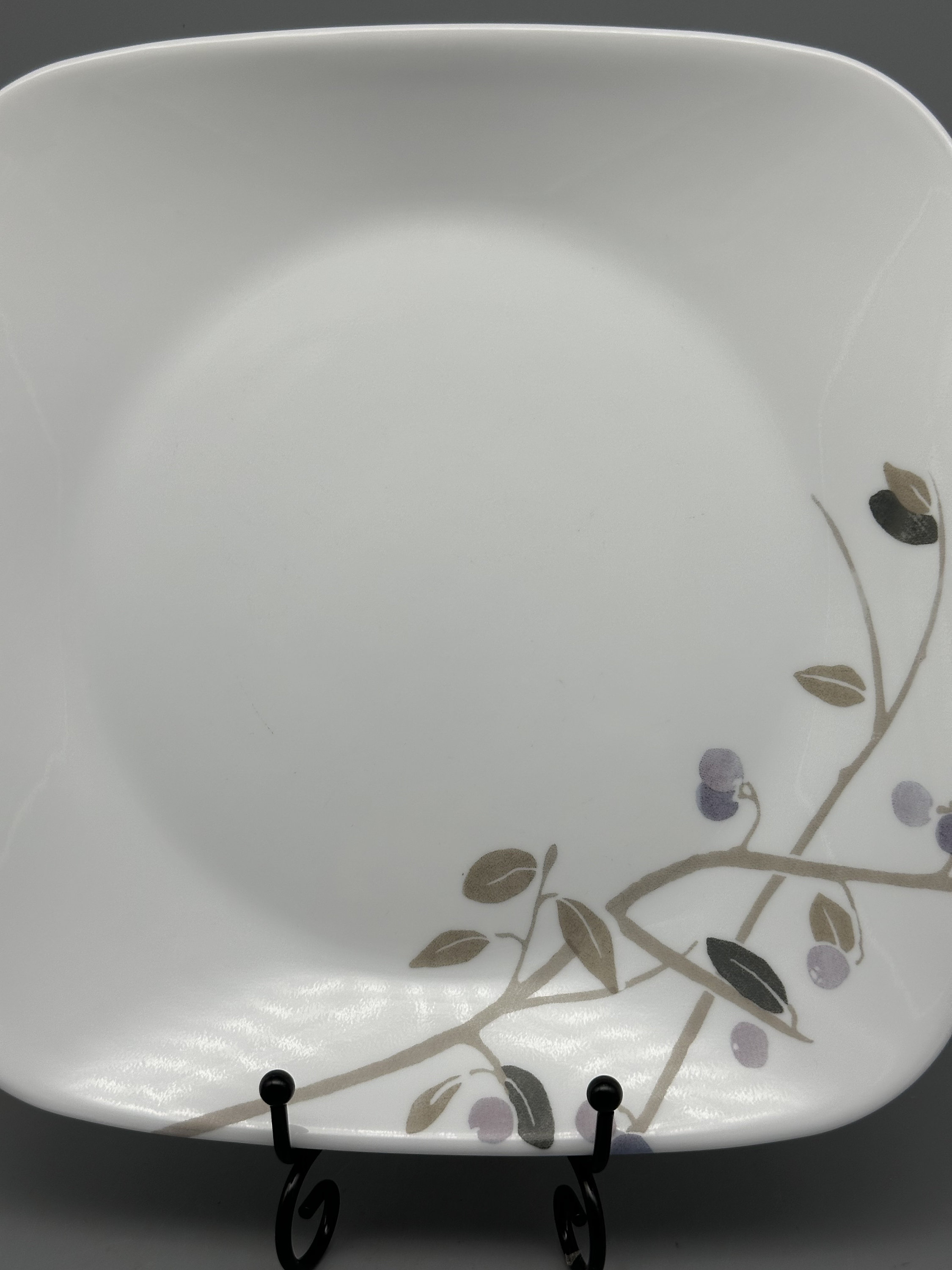 Corelle Midnight Garden Square Luncheon Plate Discontinued - Etsy
