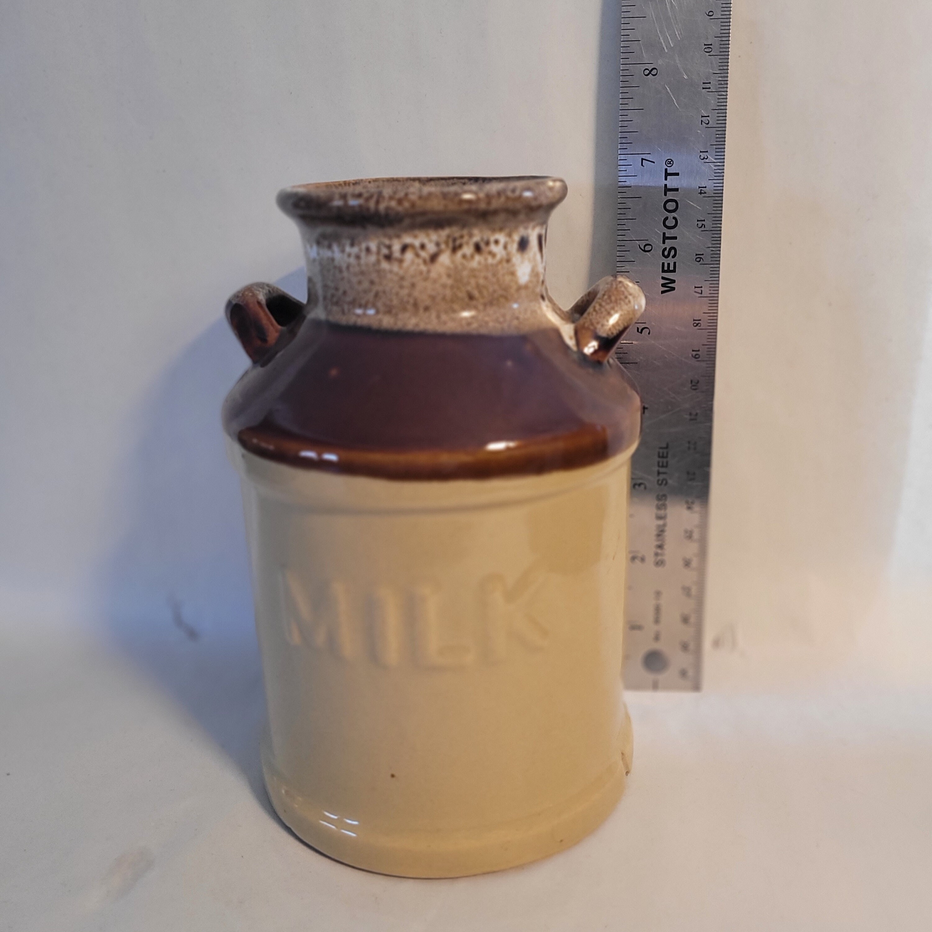 Stoneware Milk Jug Made by Enesco Vintage - Etsy