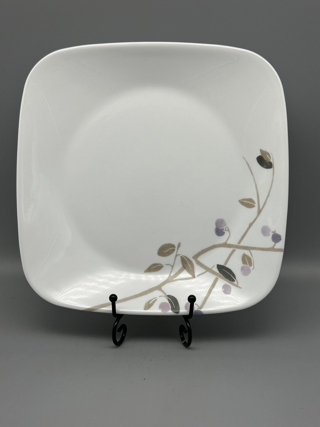 Corelle Midnight Garden Square Luncheon Plate Discontinued - Etsy