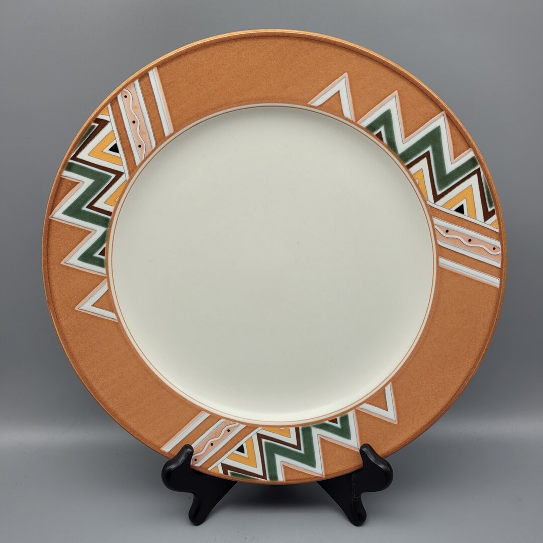 Mikasa Terrastone Aztec Design Bonanza Pattern Dinner Plate - Etsy