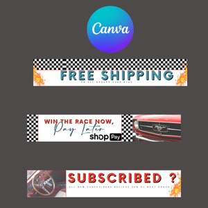 Boutique Website Template Kit: Graphic T-shirt Shop Banners (canva Pro ...