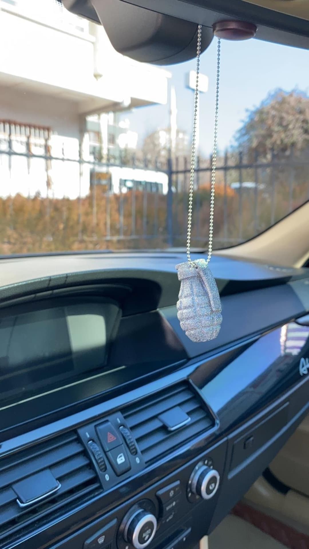 Hand Grenade Complete Sim Coating Rearview Mirror Ornament - Car Mirror ...