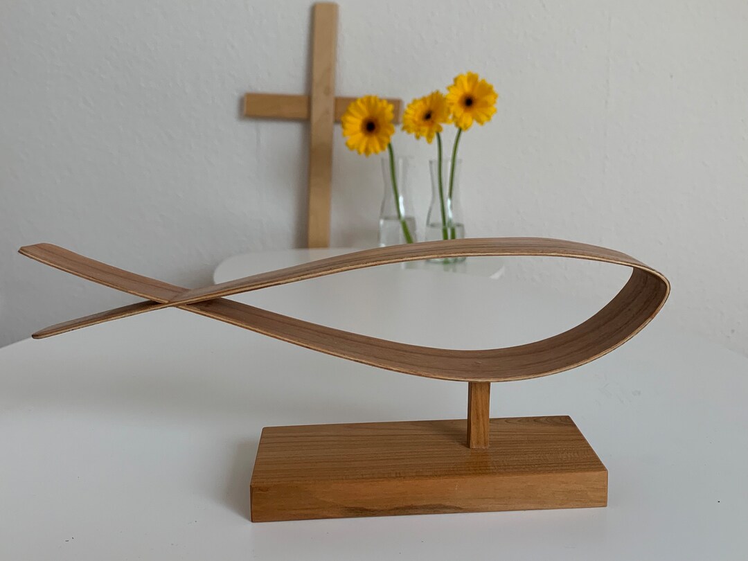 Wooden Decoration Fish, Communion, Confirmation, Fish Symbol for ...