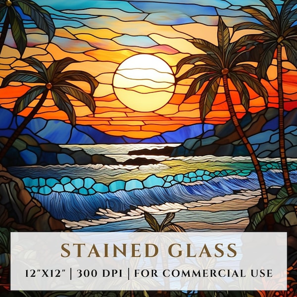 Camel Stained Glass Pattern, Sublimation Designs, Stained Glass PNG ...