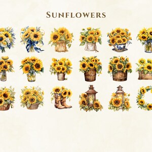 146 Flowers Clipart Mega Bundle, Floral Watercolor, Digital Download ...