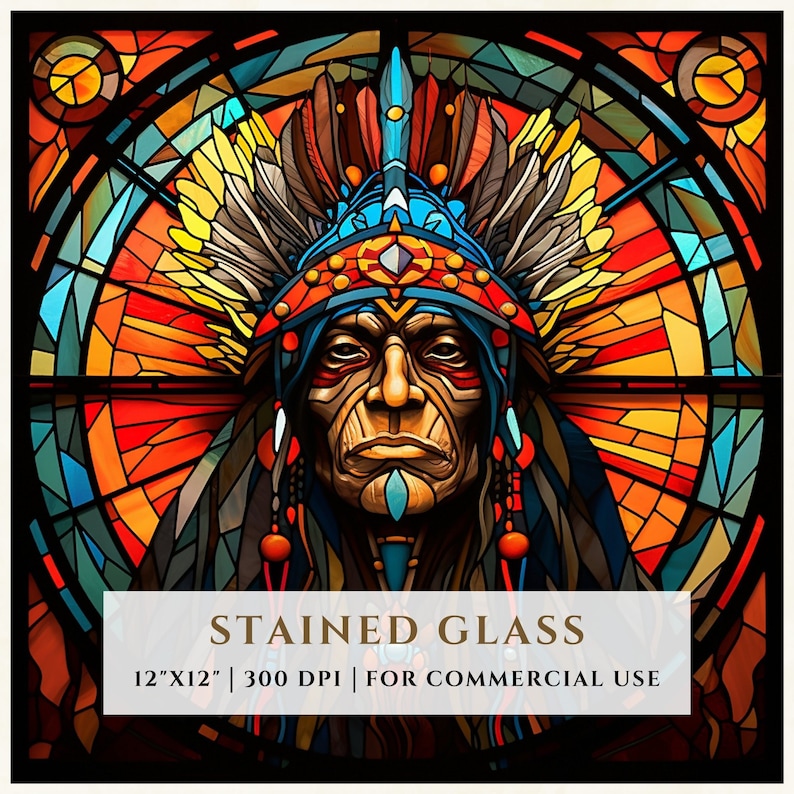 Indian Stained Glass Pattern, Sublimation Designs, Stained Glass PNG ...