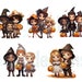 19 Trick or Treat Halloween Clipart Bundle, Transparent Background ...