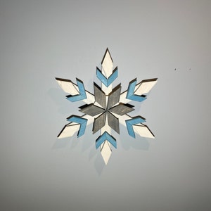 Rustic Wooden Snowflake 16 Inch Wall Hanging Christmas Seasonal Décor ...