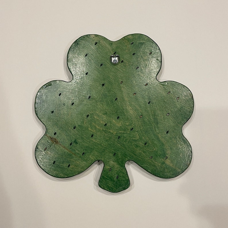 Shamrock St Patrick's Day Modern Rustic Green Wooden Wall Hanging ...