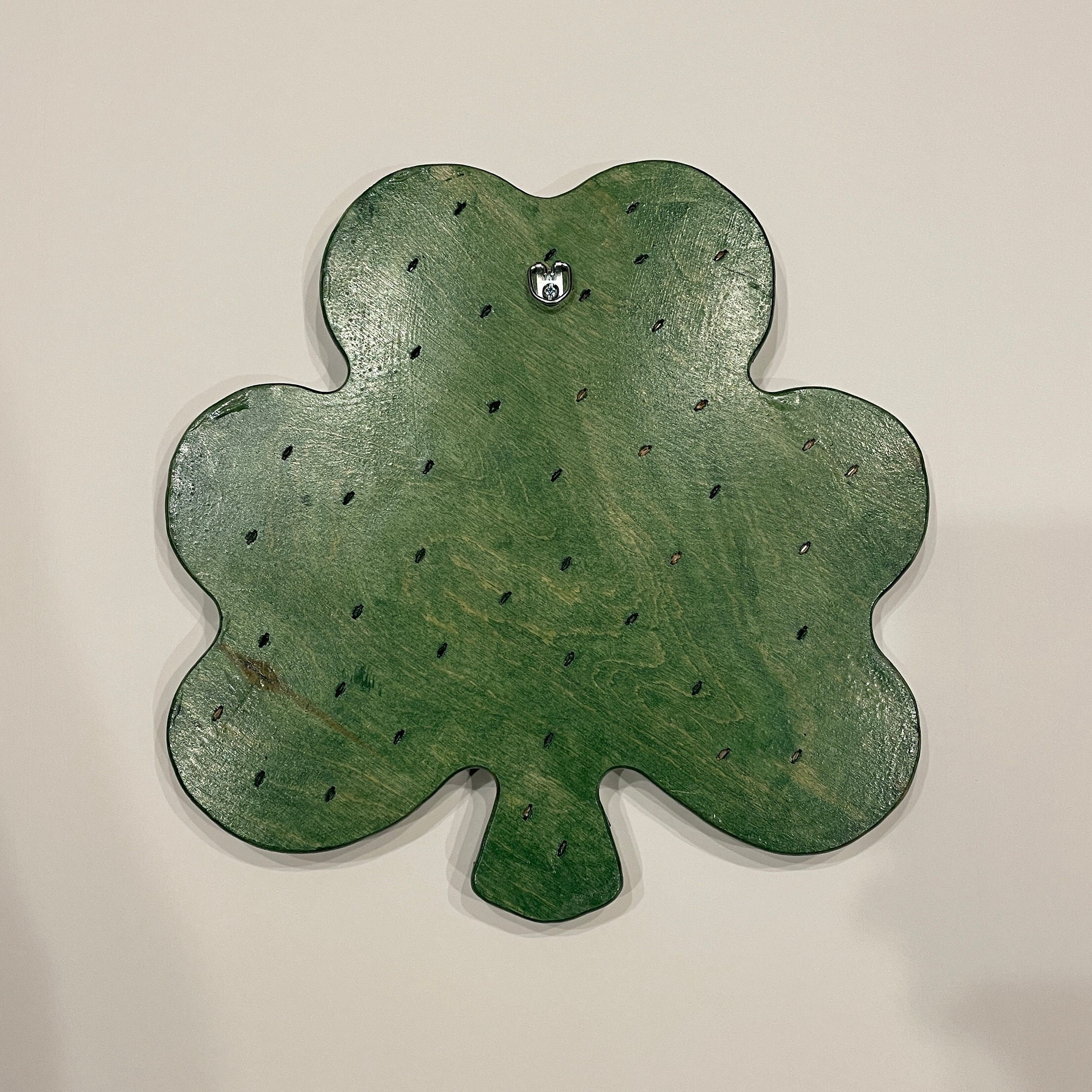 Shamrock St Patrick's Day Modern Rustic Green Wooden Wall Hanging ...
