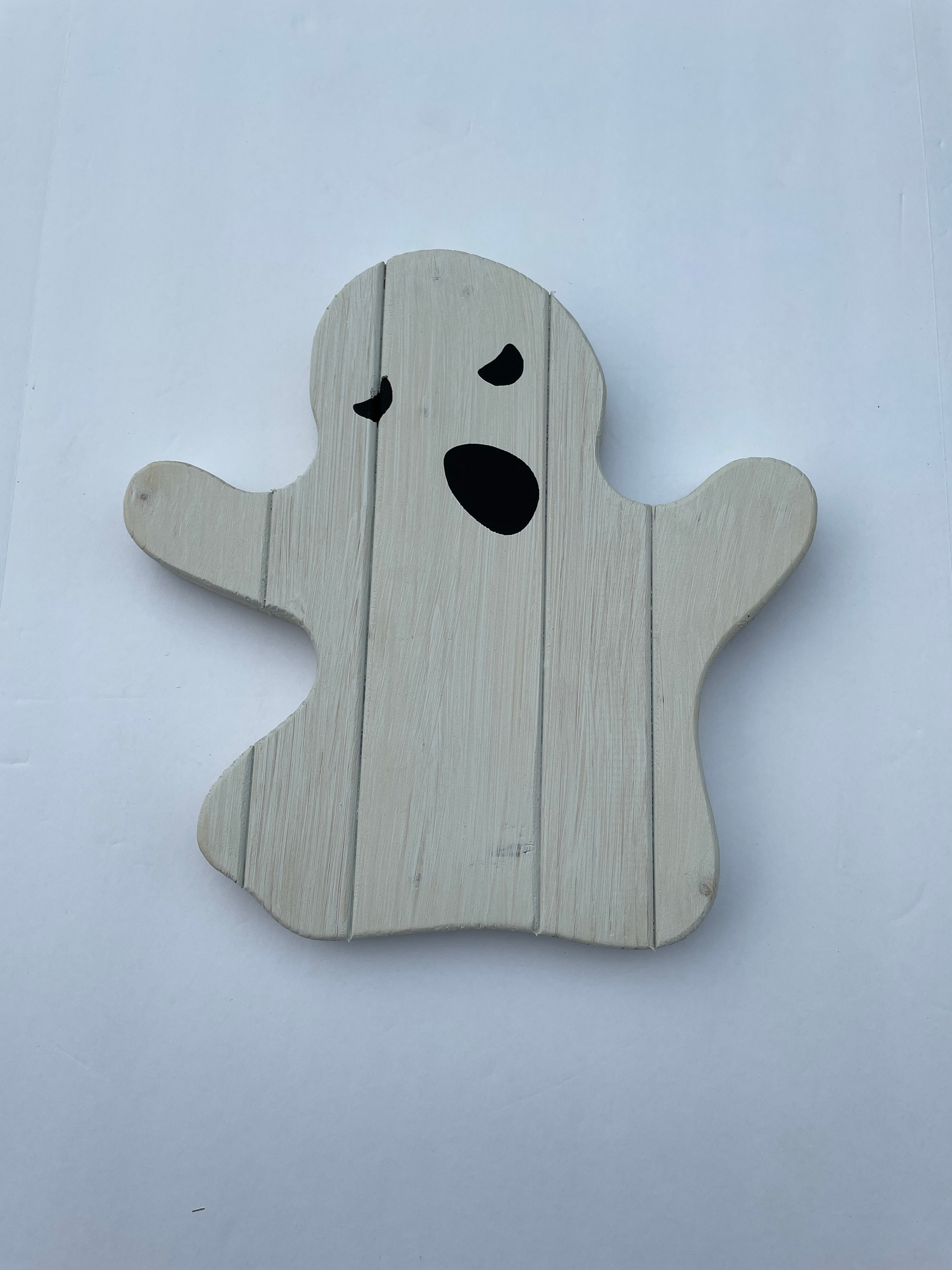 Wooden Ghost Made From Random Wood Pieces Wall Art - Etsy