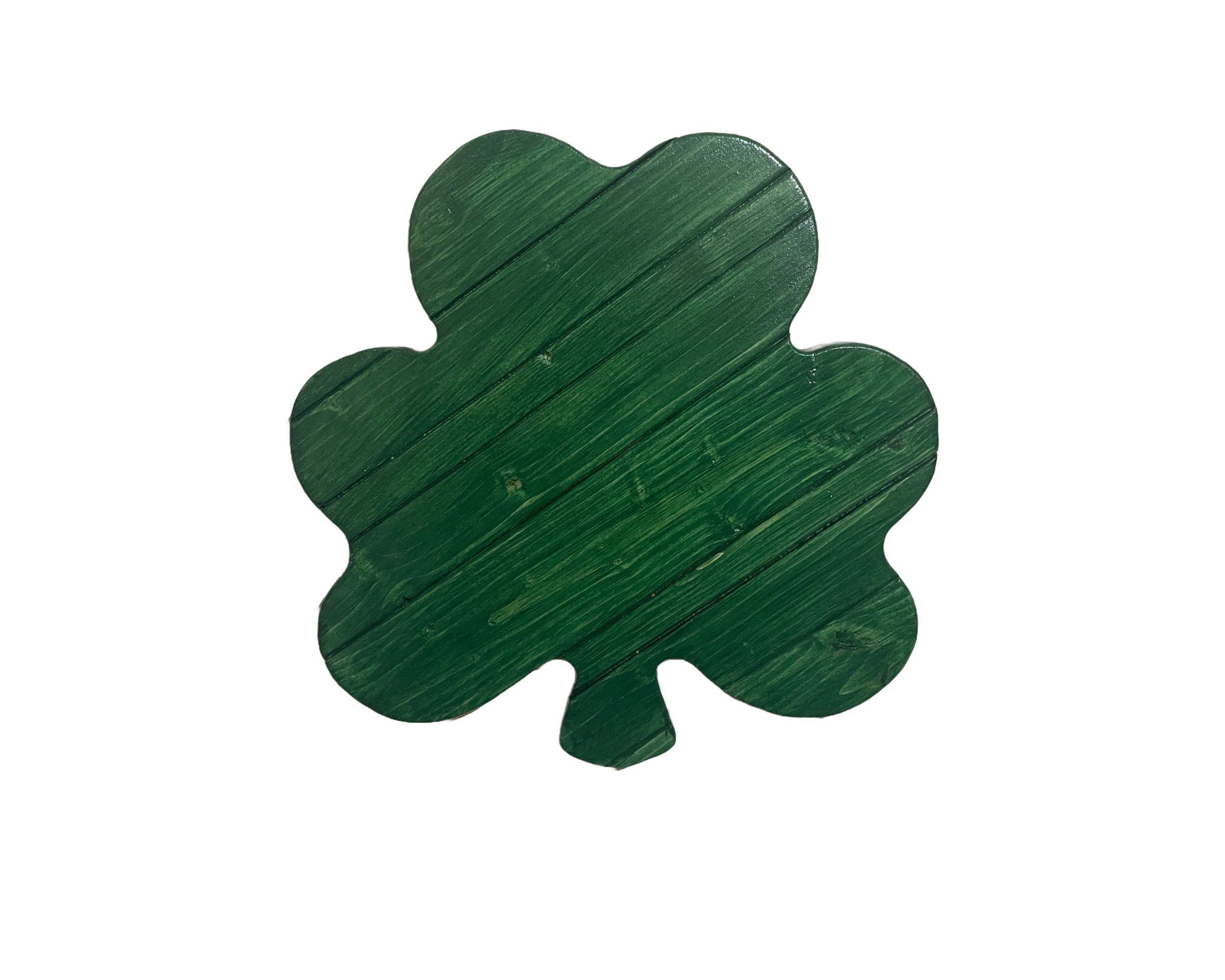 Shamrock St Patrick's Day Modern Rustic Green Wooden Wall Hanging ...