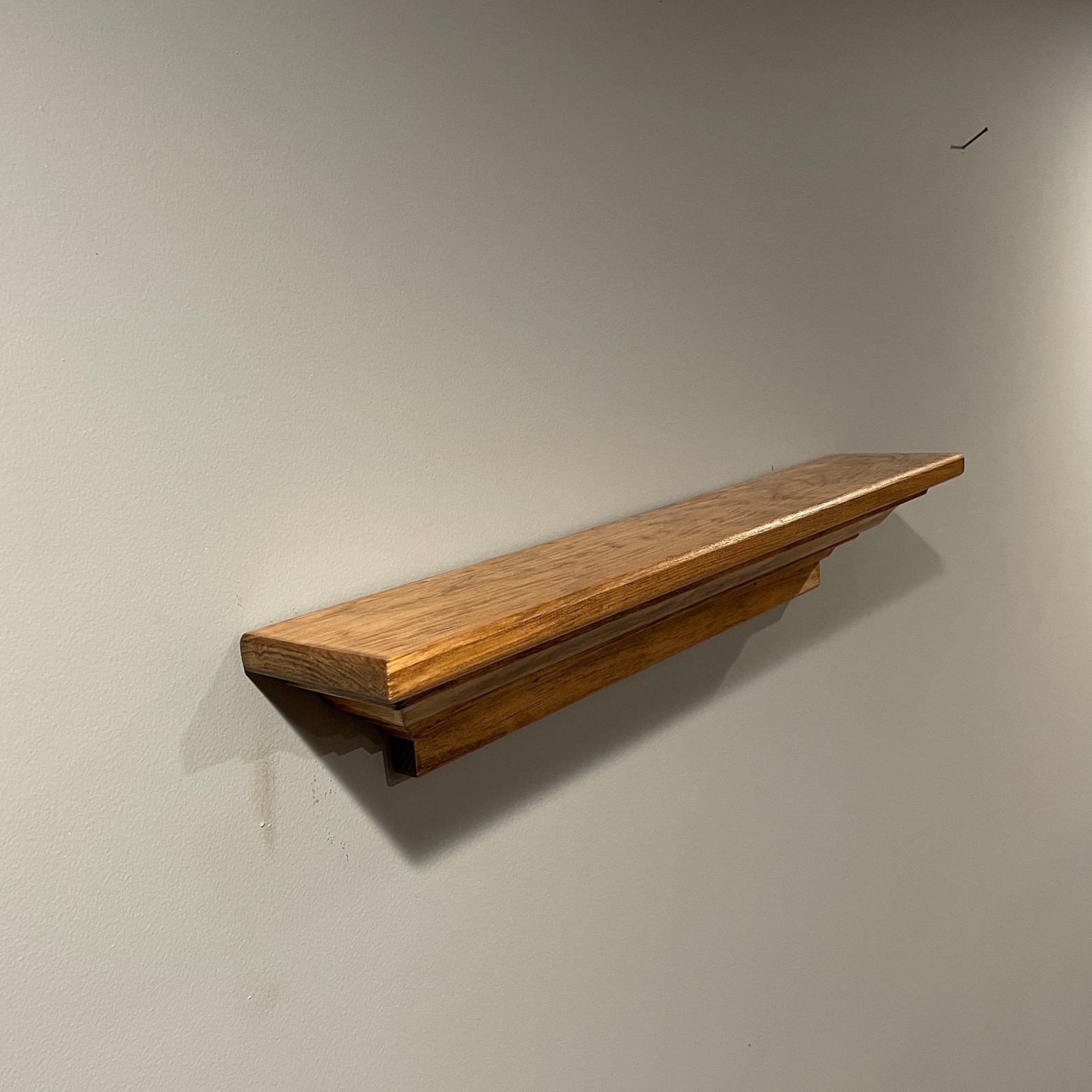 Crown Molding Floating Shelf, Mantle Shelf, Handcrafted of Solid Pine ...