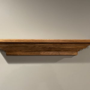 Crown Molding Floating Shelf, Mantle Shelf, Handcrafted of Solid Pine ...
