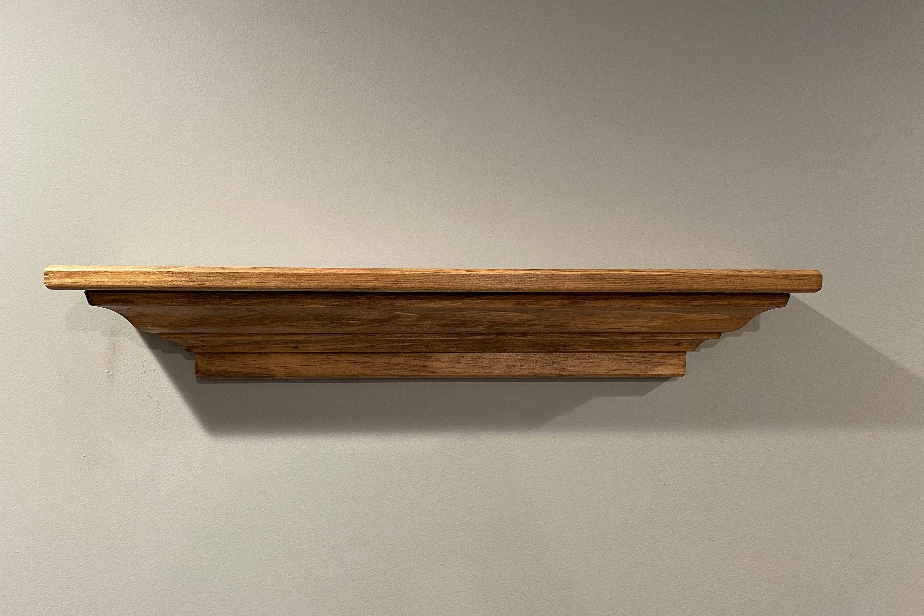 Crown Molding Floating Shelf, Mantle Shelf, Handcrafted of Solid Pine ...
