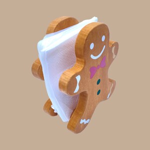 Gingerbread Man Christmas Holiday Décor Napkin Holder / File Holder ...