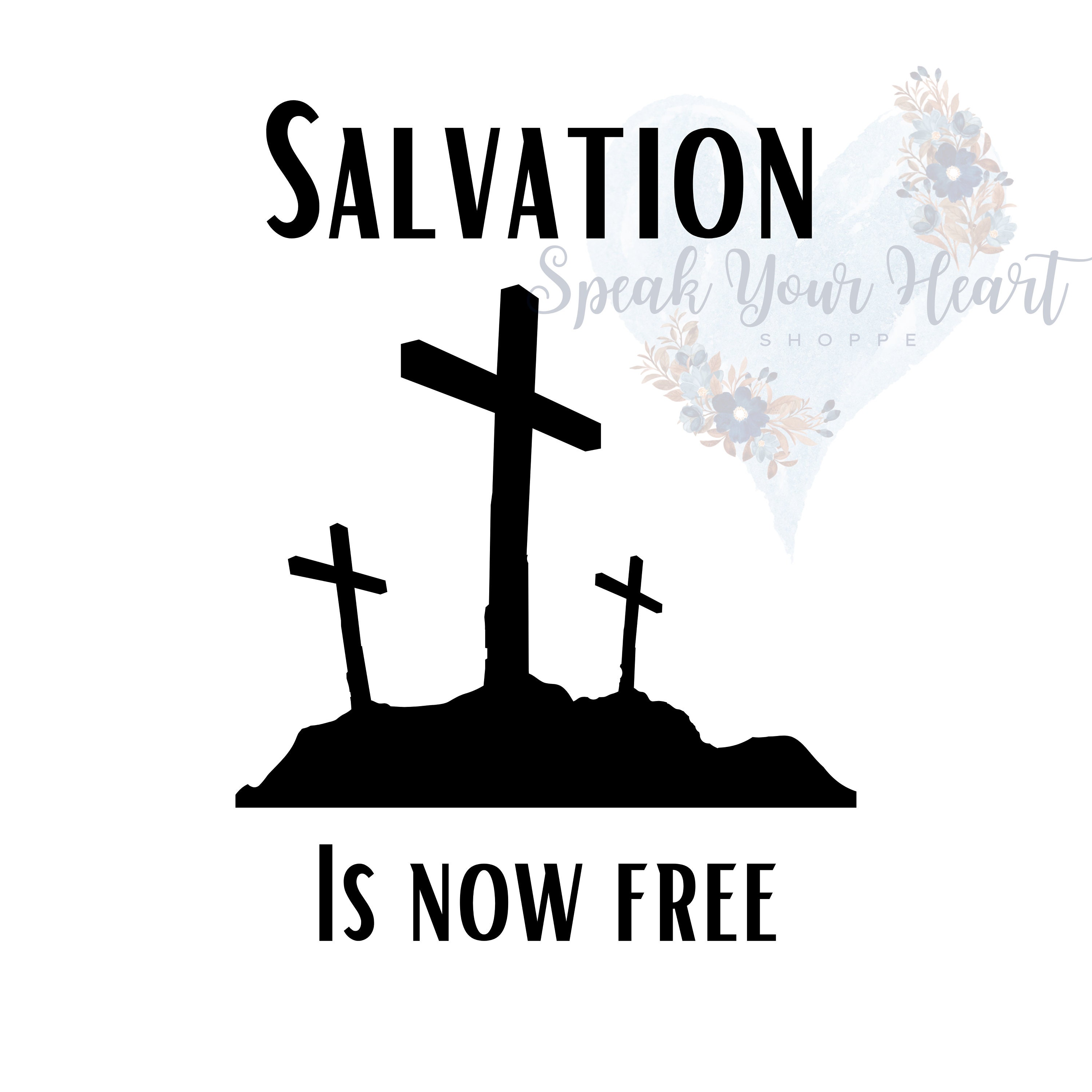 Cross Jesus Christ Salvation Silhouette SVG File Three - Etsy