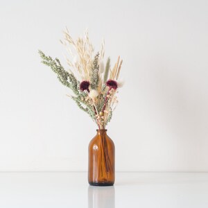 Burgundy DIY Dried Natural Flower Bouquet for Boho and - Etsy
