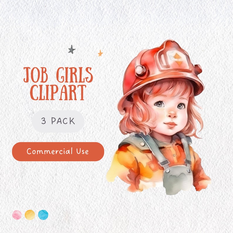 Jobs Girls Clipart, Occupation Clipart, 3 Cute Girls Png, Instant ...