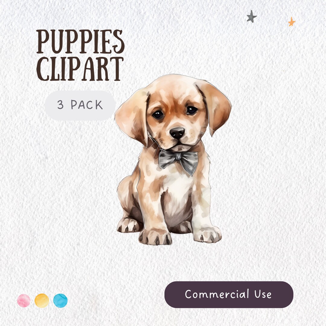 Watercolor Puppies Clipart Dog Clipart Puppies Dog PNG - Etsy
