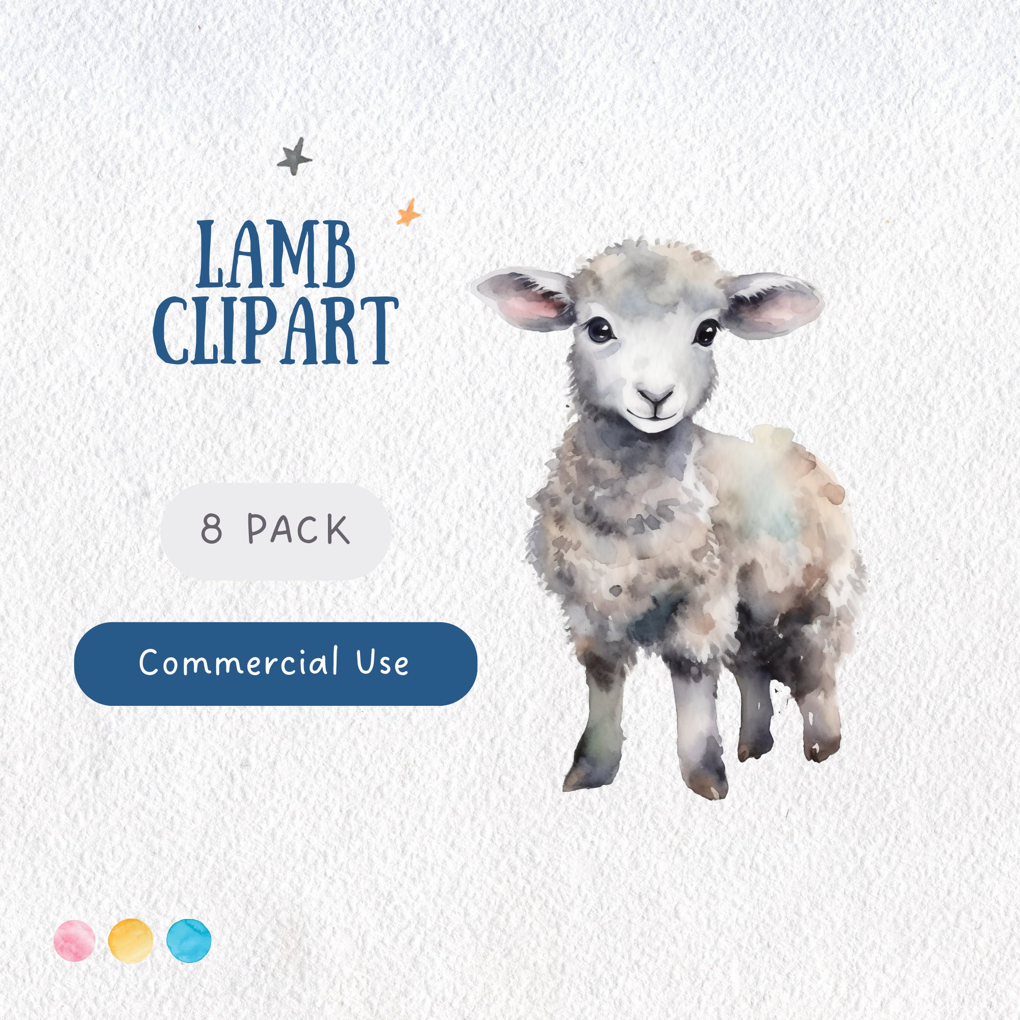 Baby Lamb Clipart, 8 Lamb PNG, Baby Animals, Farm Animals PNG, Baby ...