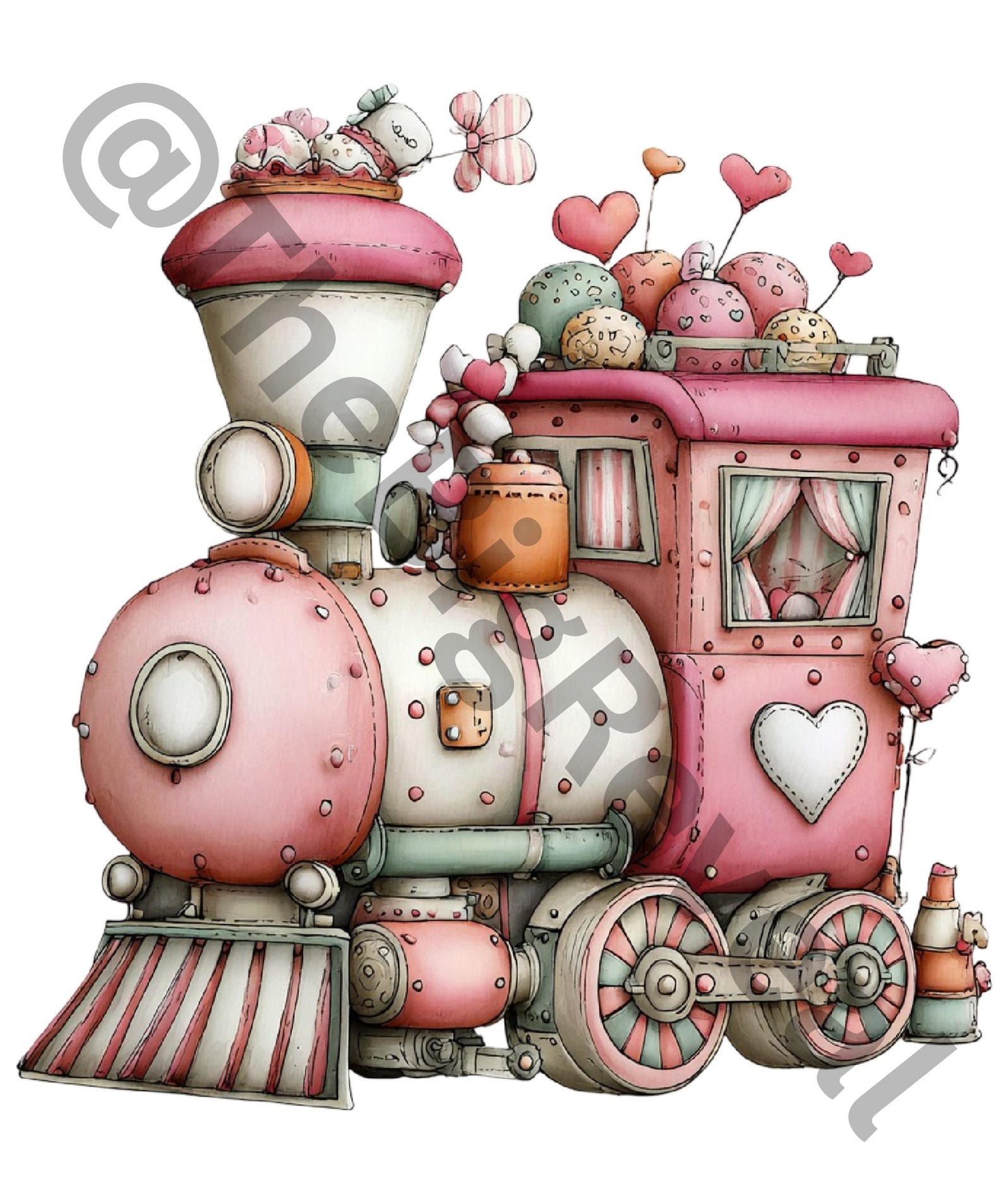 Valentine’s Day Love Train Digital Design | Instant Download SVG - Etsy