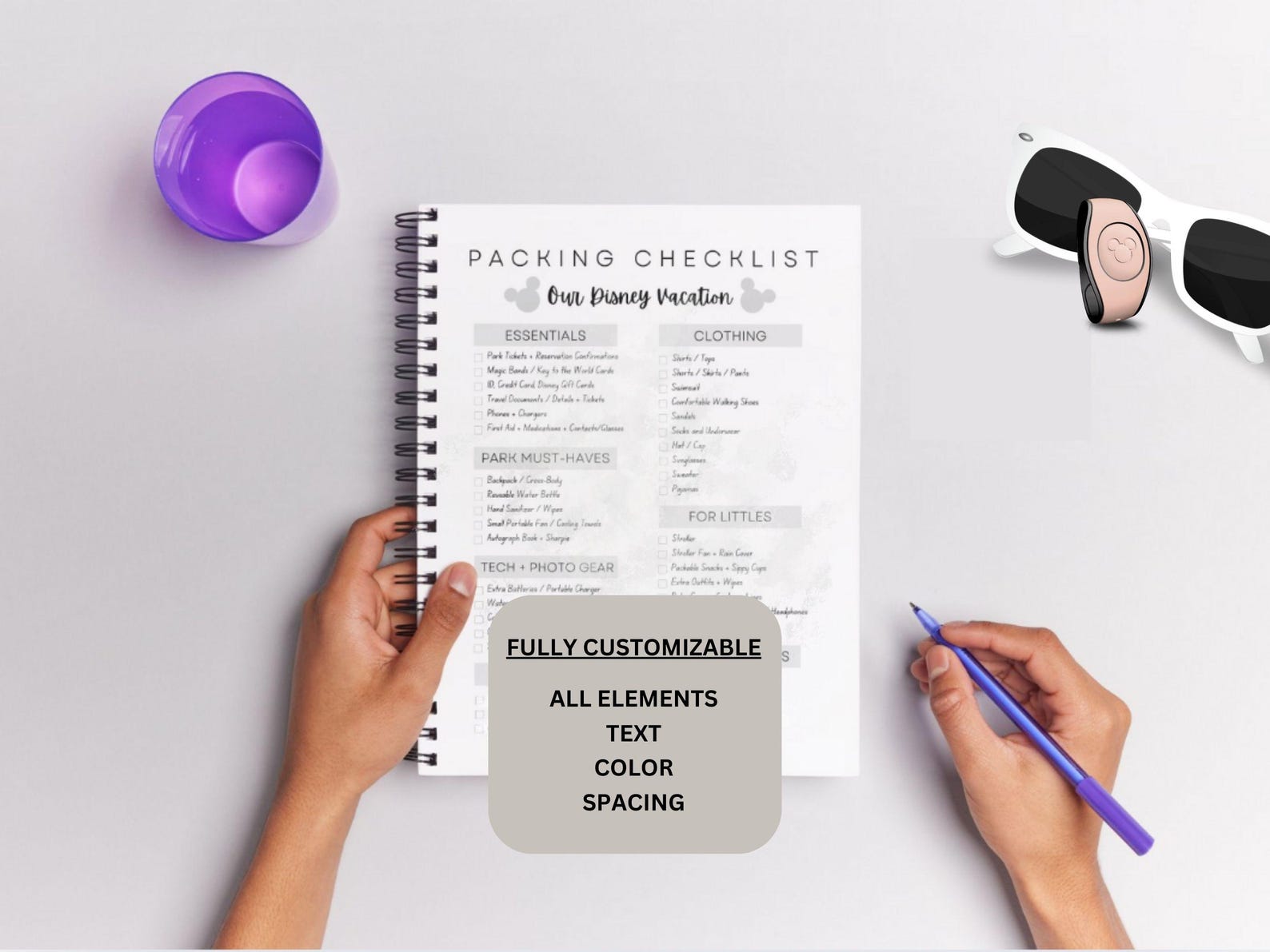Ultimate Theme Park Packing List | Printable & Editable Travel ...