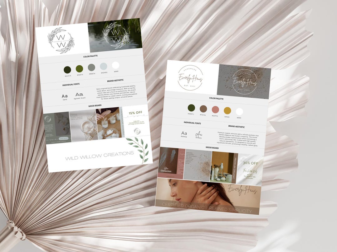 Custom Branding Kit With Logo & Style Board | Small Business Branding ...