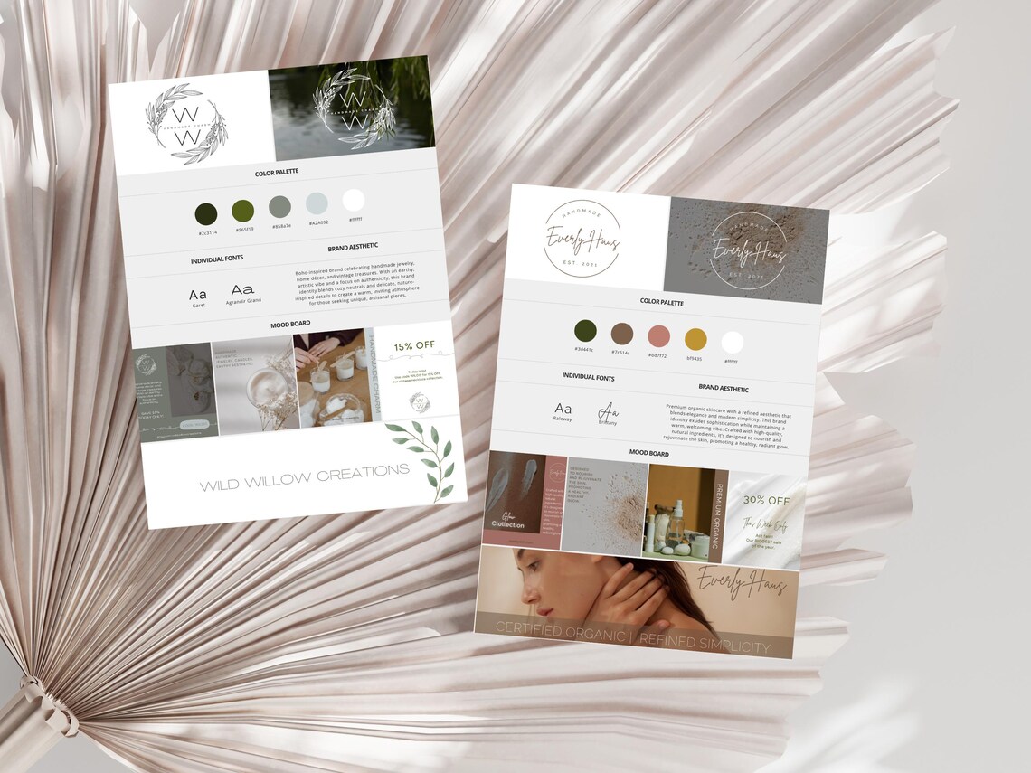 Mini Branding Kit With Custom Logo Style Board | Small Business ...