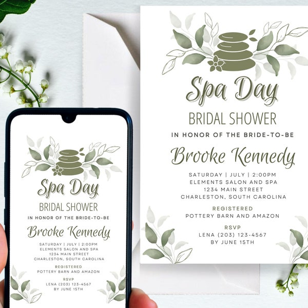 Spa Day Invitation - Etsy