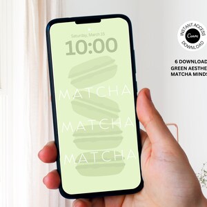 IPhone Wallpaper Aesthetic Pack, Matcha Green Aeshetic, Minfulness ...