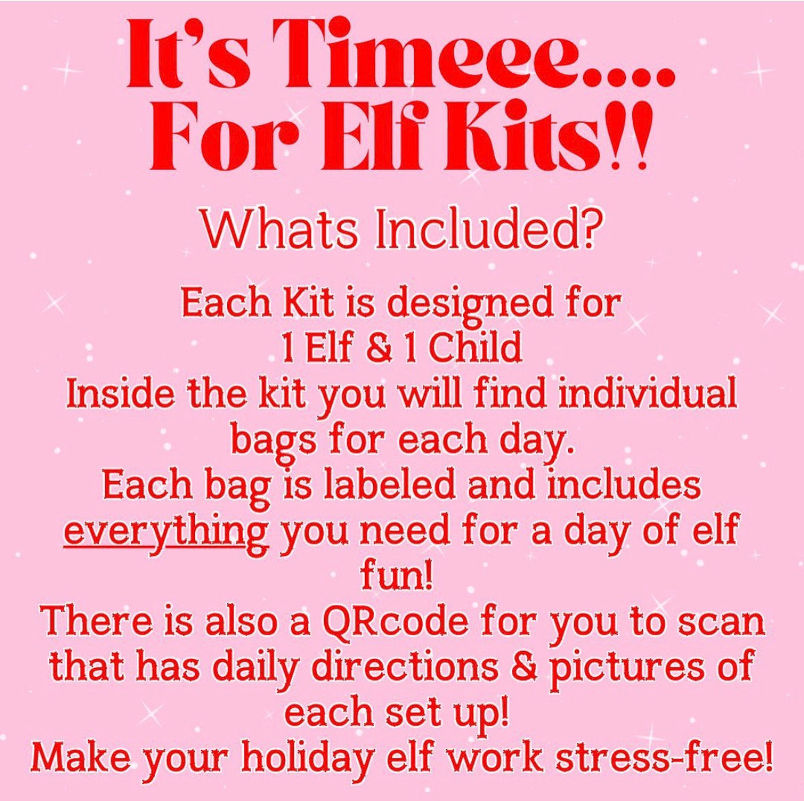 Elf Kits 12 & 24 Day 2023 Elf Activites Elf Props complete Elf Kits Elf ...