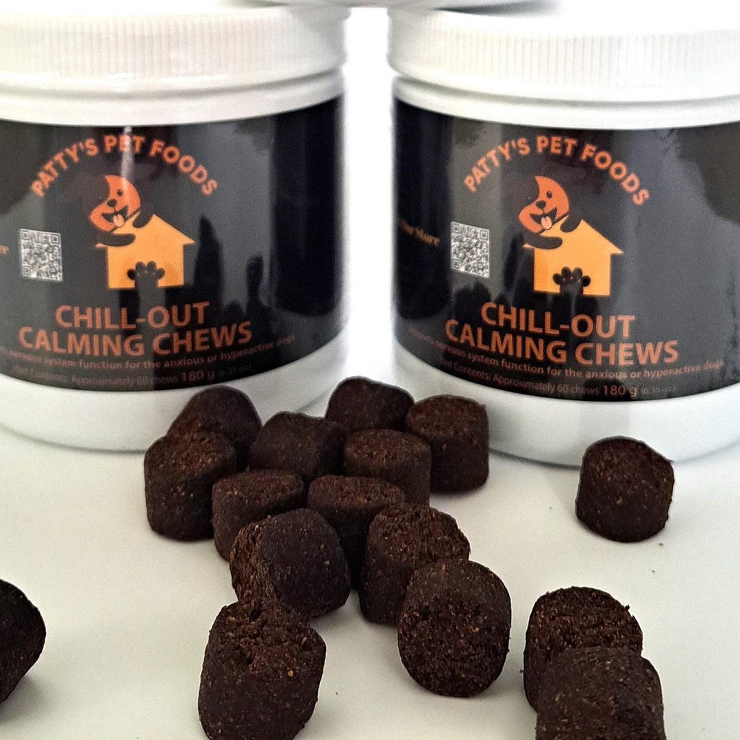 Chill-out Calming Chews for Anxious Pups | 60 Count Beef Liver Soft ...