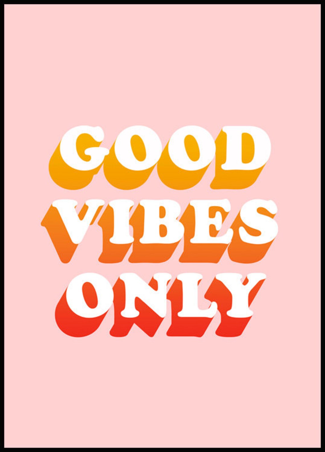 Good Vibes A4 Print - Etsy