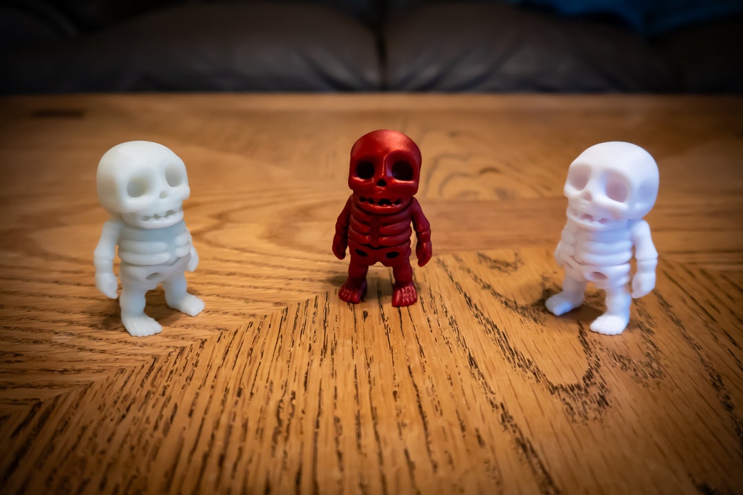 Tiny Skeleton Fidget Toy, Keychain - Etsy