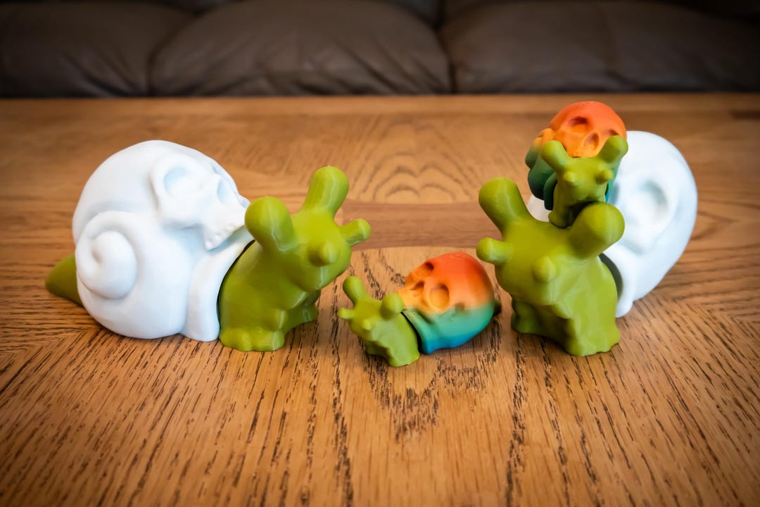 Skull Snail Fidget Toy - Etsy