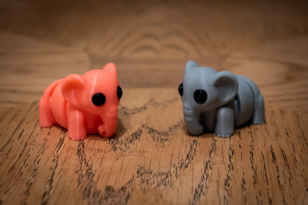 Baby Elephant Fidget Toy, Keychain - Etsy
