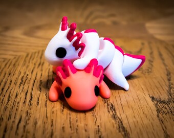 3-D Articulated Axolotl Fidget Toy - Etsy