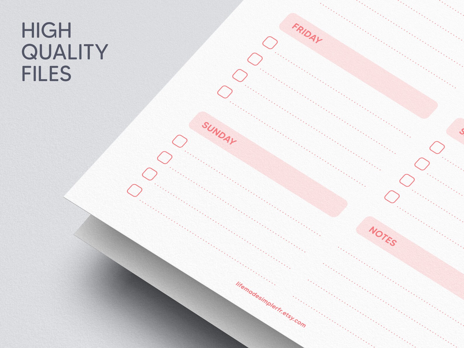 Weekly to Do List, Printable to Do List, Colored to Do List | Instant ...