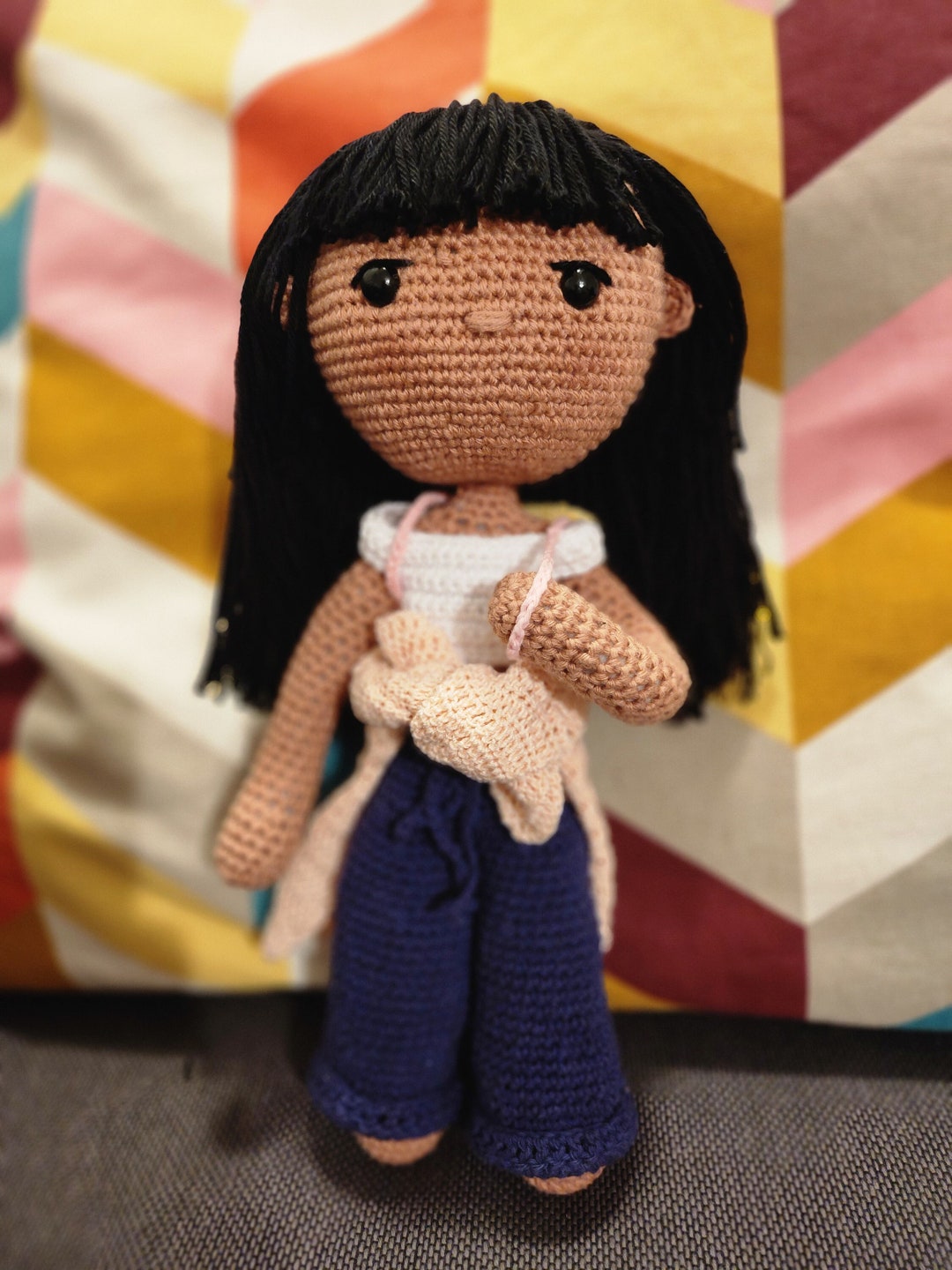 Charlotte Amigurumi Crochet Premium Stylish Doll , Dress Up, Combable ...