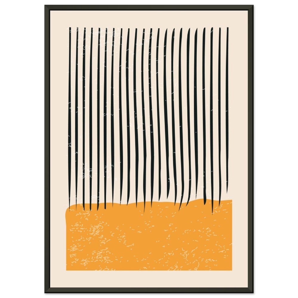 Modern Minimalist Metal Framed Poster Contemporary Design - Etsy