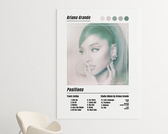 Arianna Grande Poster Positions - Etsy