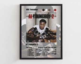 NBA Youngboy Digital Download Poster, Youngboy Never Broke Again Poster ...