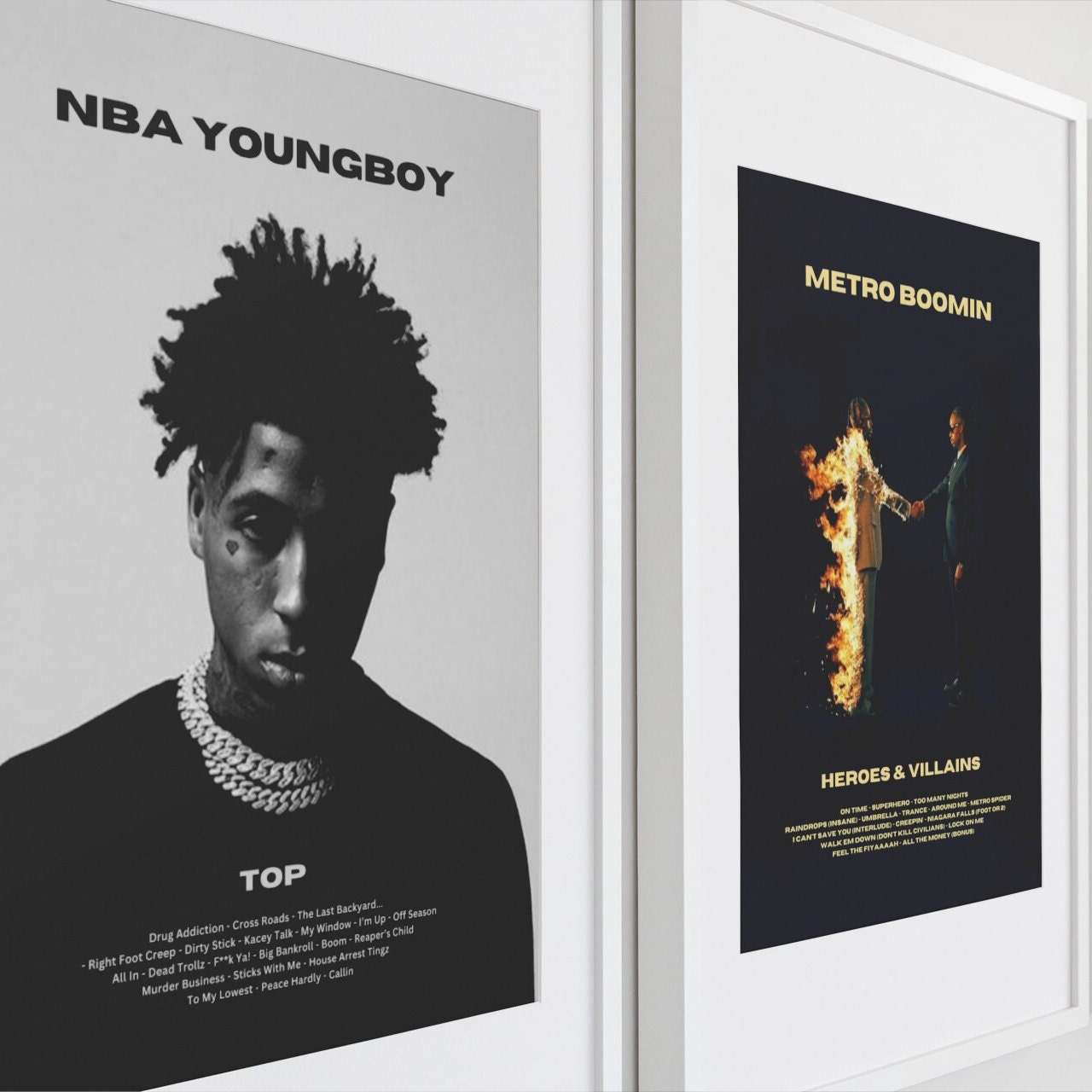 Metro Boomin Digital Download Poster, HEROES & VILLAINS Album, Music ...