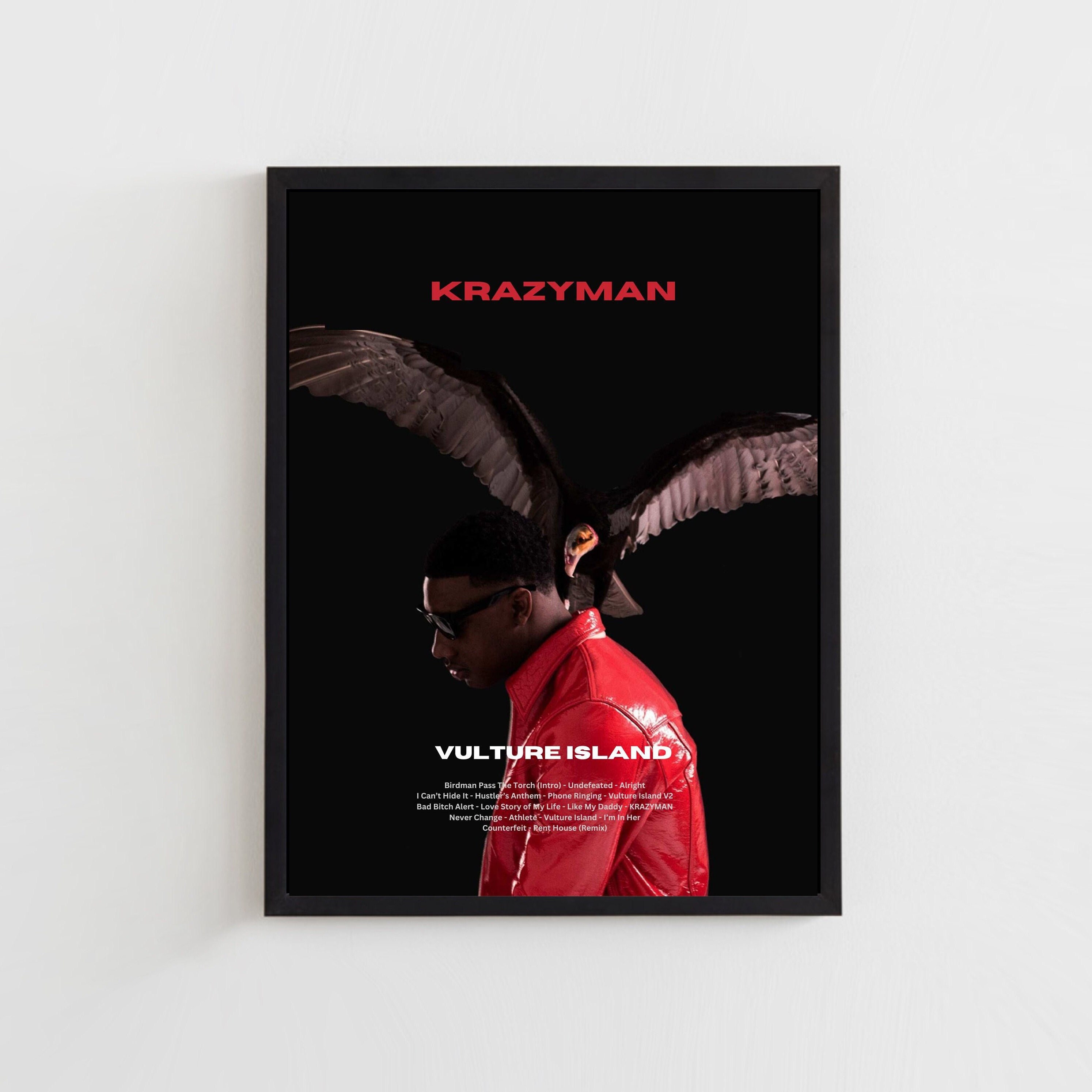 Rob49 KRAZYMAN Digital Download Poster, Welcome to Vulture Island Album ...