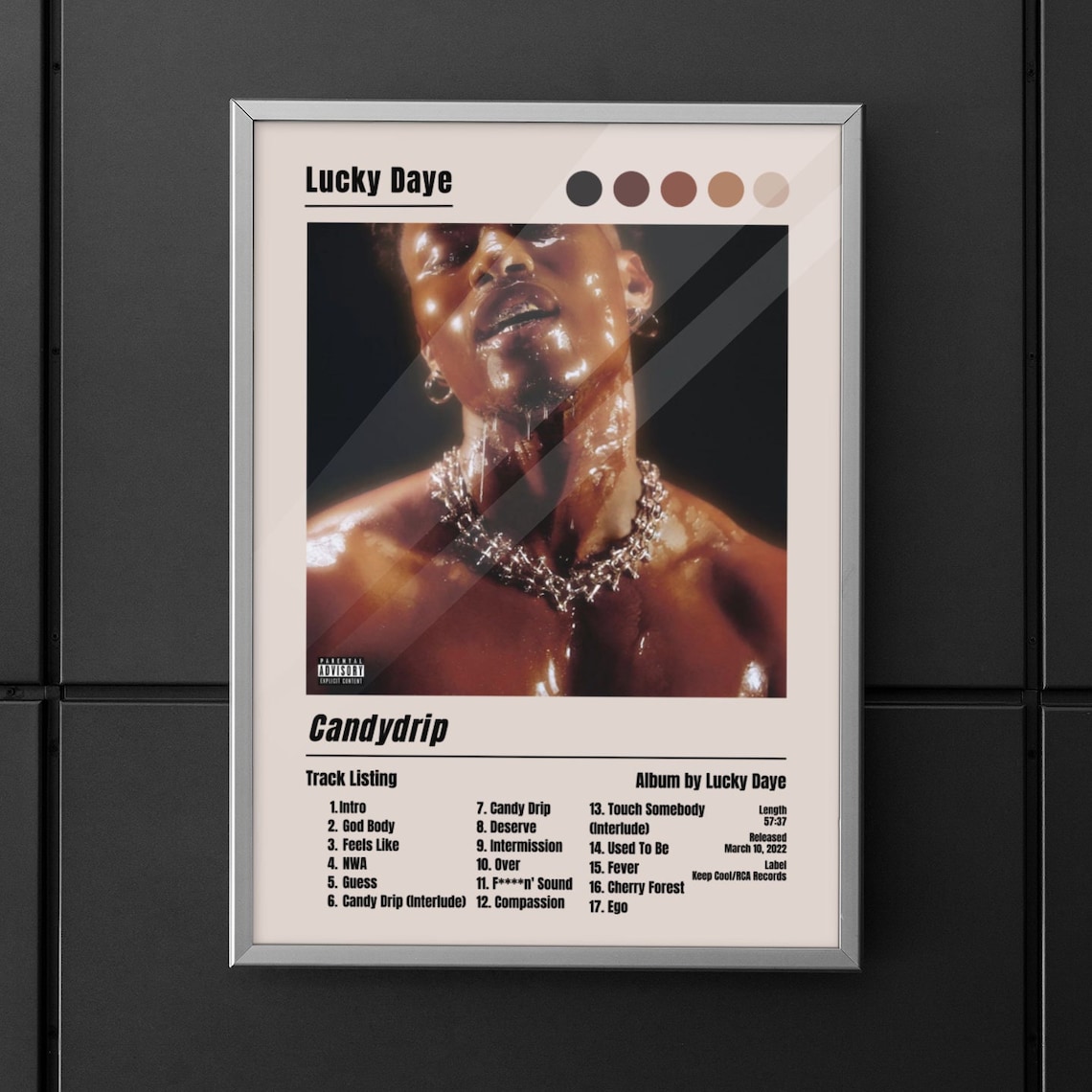 Lucky Daye Digital Download Poster, Candydrip Album, Music Artist Album ...