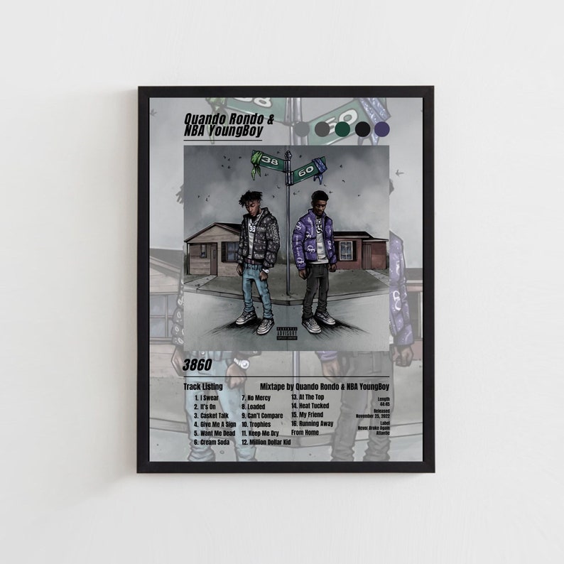 NBA Youngboy & Quando Rondo Digital Download Poster, Youngboy Never ...