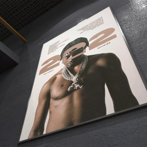Lil Tjay Digital Download Poster, 222 Poster, Music Artist Album Cover ...