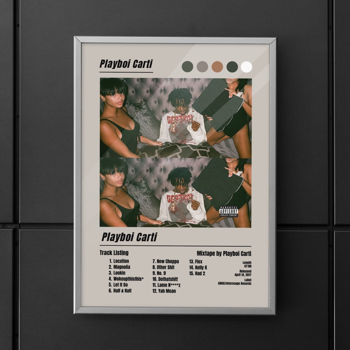 Playboi Carti Digital Download Poster, Playboi Carti Album, Music ...